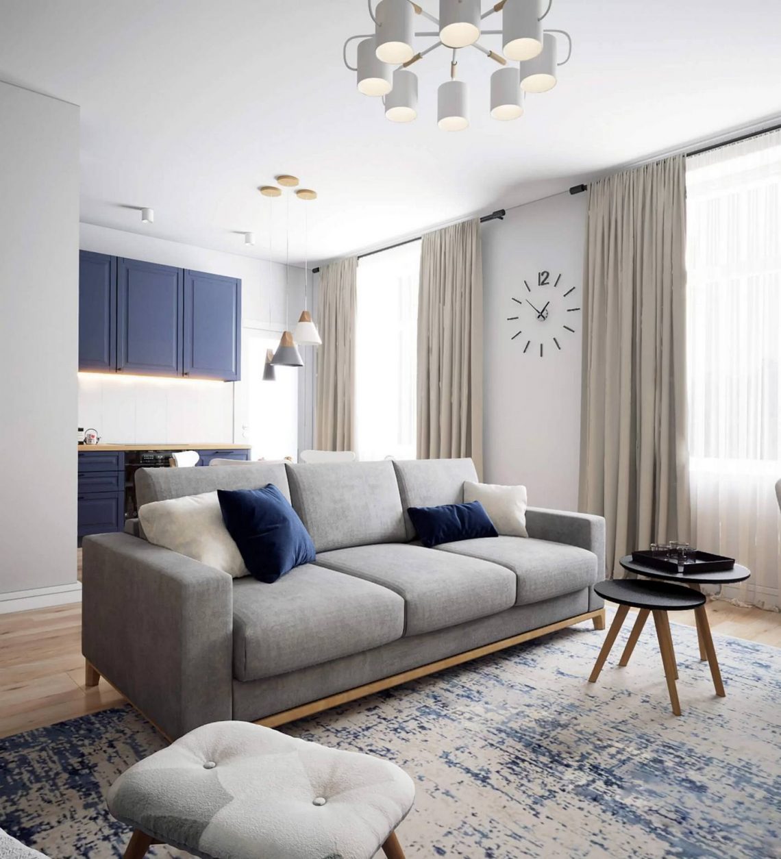 Fiatal család modern otthona szolid, praktikus skandináv stílusban berendezve - Lakberendezés ...