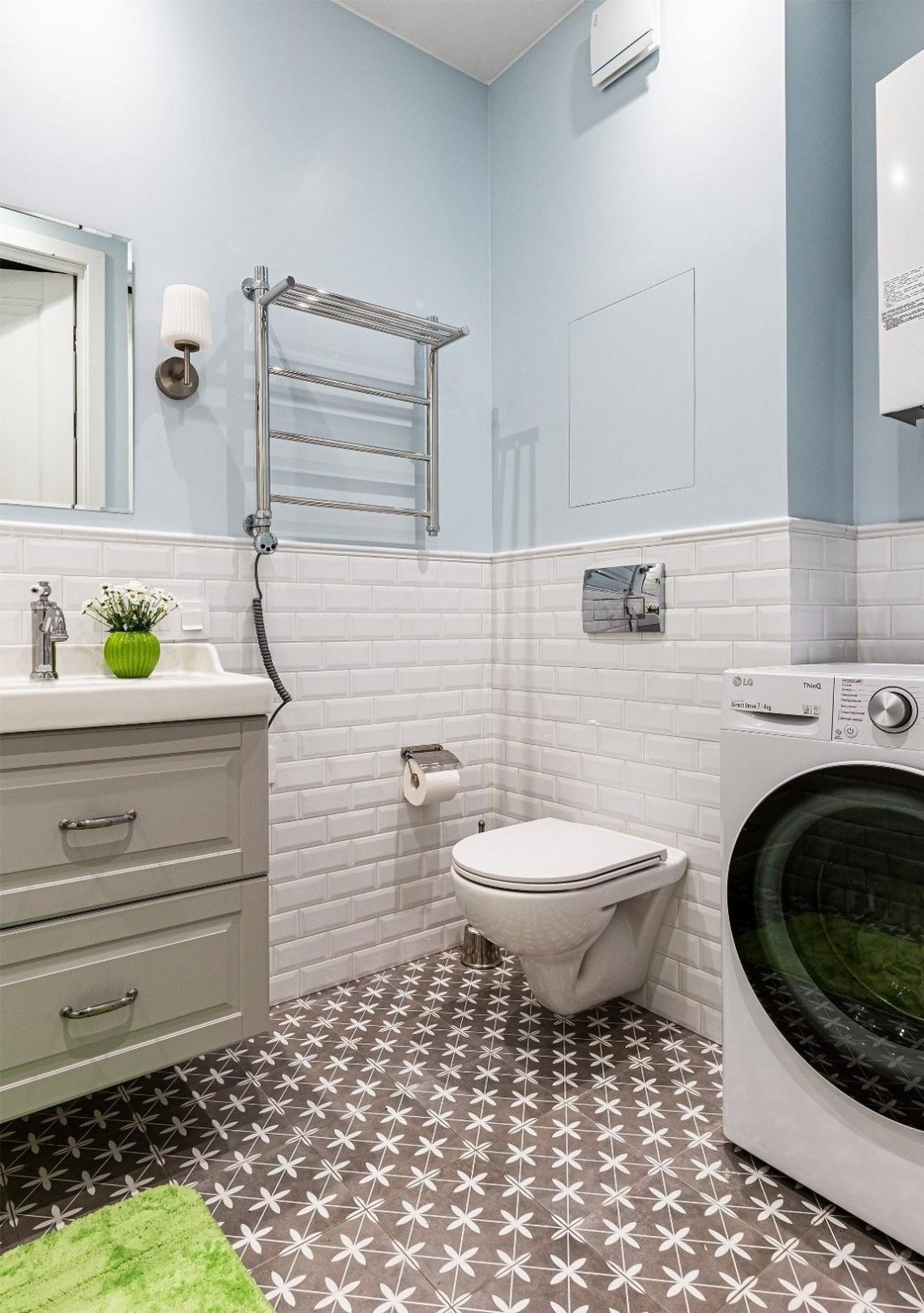 Kicsi de stílusos fürdőszobák kis lakásokban - 6 inspiráló, szépen ...