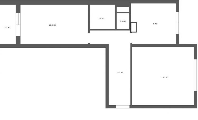 Külön gyerekszobát alakítottak ki az 57m2-es, kétszobás panellakásban ...