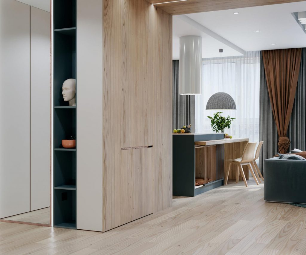 Friss, modern berendezés fiatal párnak és kutyájuknak, 78m2 ...