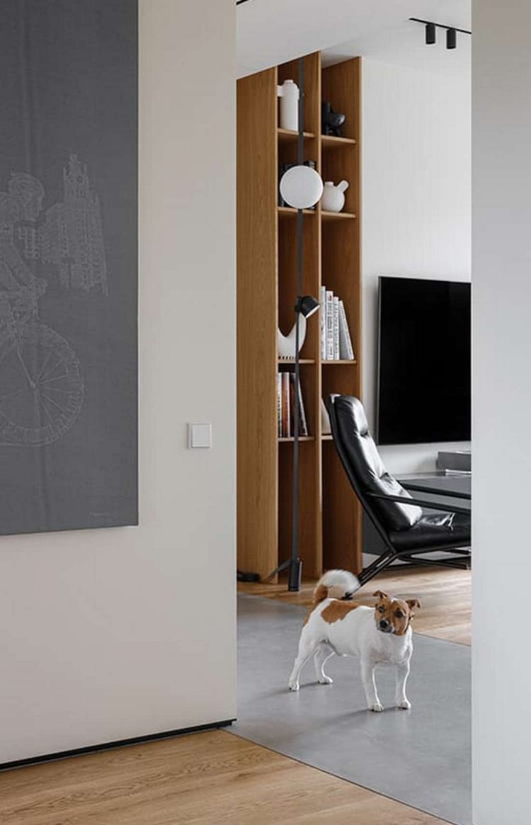 Mancsmosó a két jack russell terriernek, letisztult fa felületek család ...