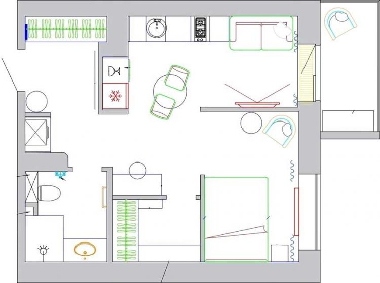 Így lett hely sok funkciónak kis lakásban: hölgy és cica 39 m²-en ...