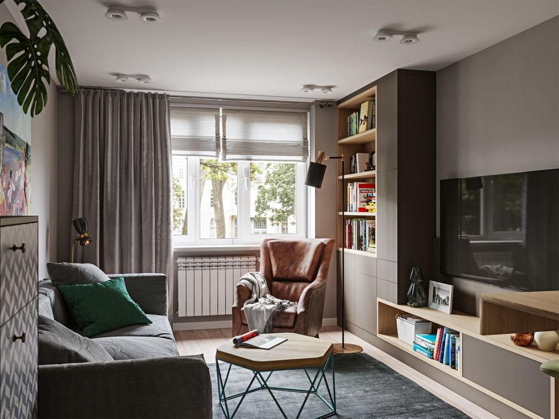 Otthonosan modern - fiatal pár kétszobás lakása, dekoráció, berendezés ...