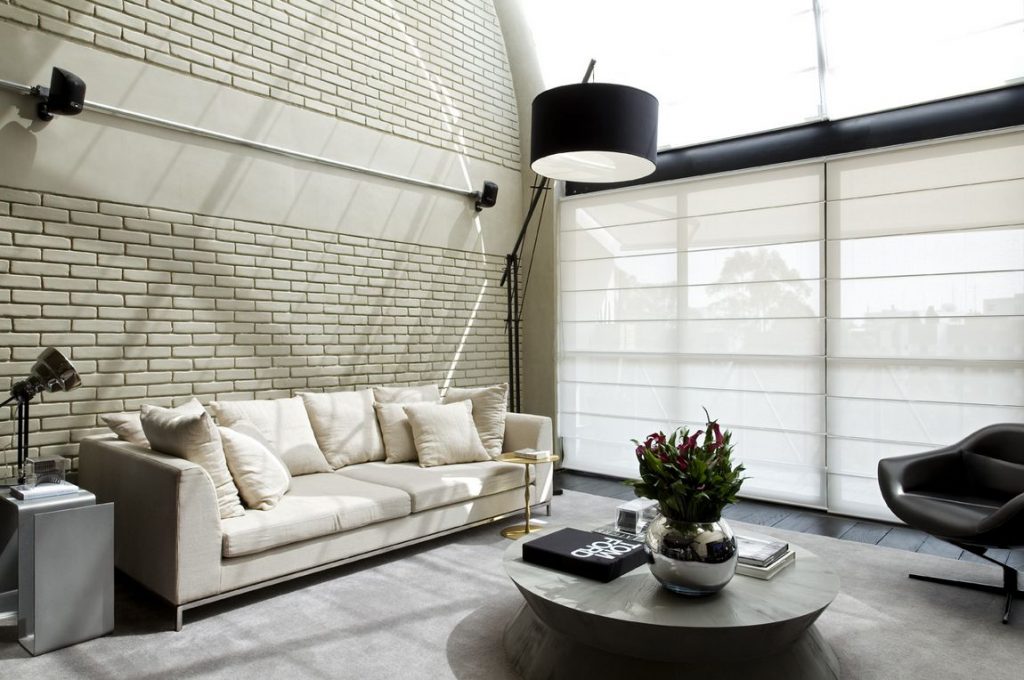 Loft lakás férfias, indusztriális stílusban - két szint, 100nm ...